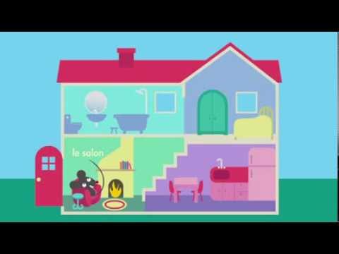 French for Kids: DEDANS ET DEHORS (Video Trailer) -- French word for parts of the house