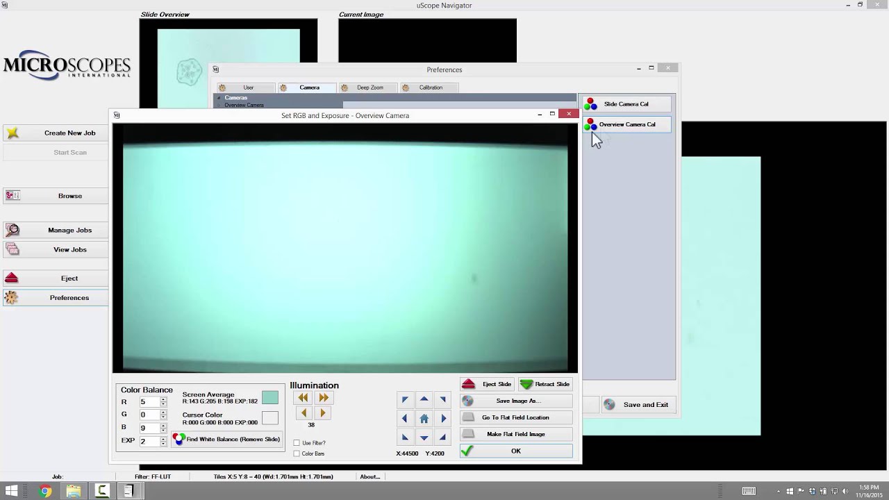 uScope Overview Camera Calibration