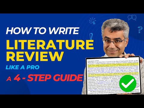 ???? How to Write a High-Quality Literature Review Like a Pro: A 4-Step Guide ????