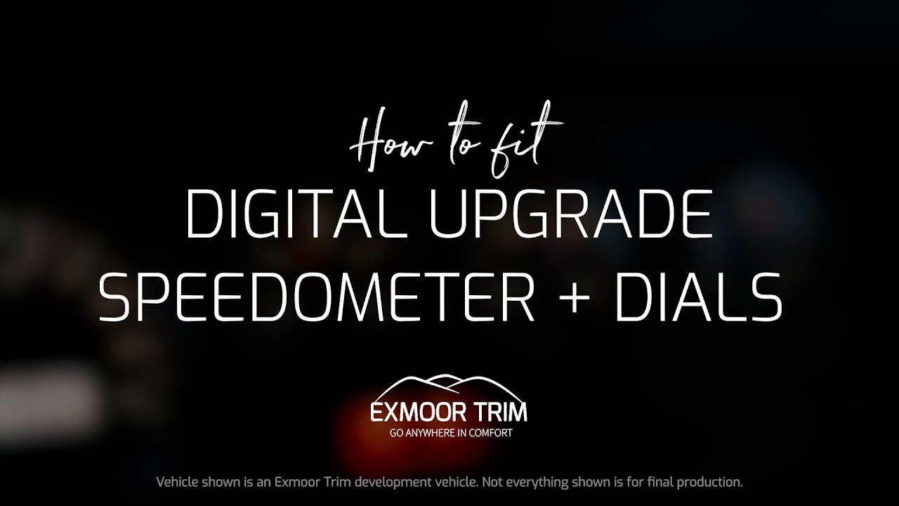 How to Fit your new VDO Digital Speedometer & +3 Gauges Kit from Exmoor Trim
