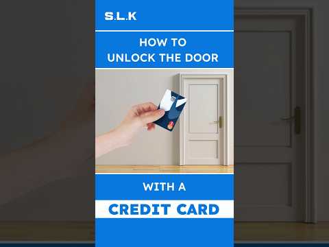 How To Unlock The Door With a Credit Card 😯 #locksmith #homesecurity