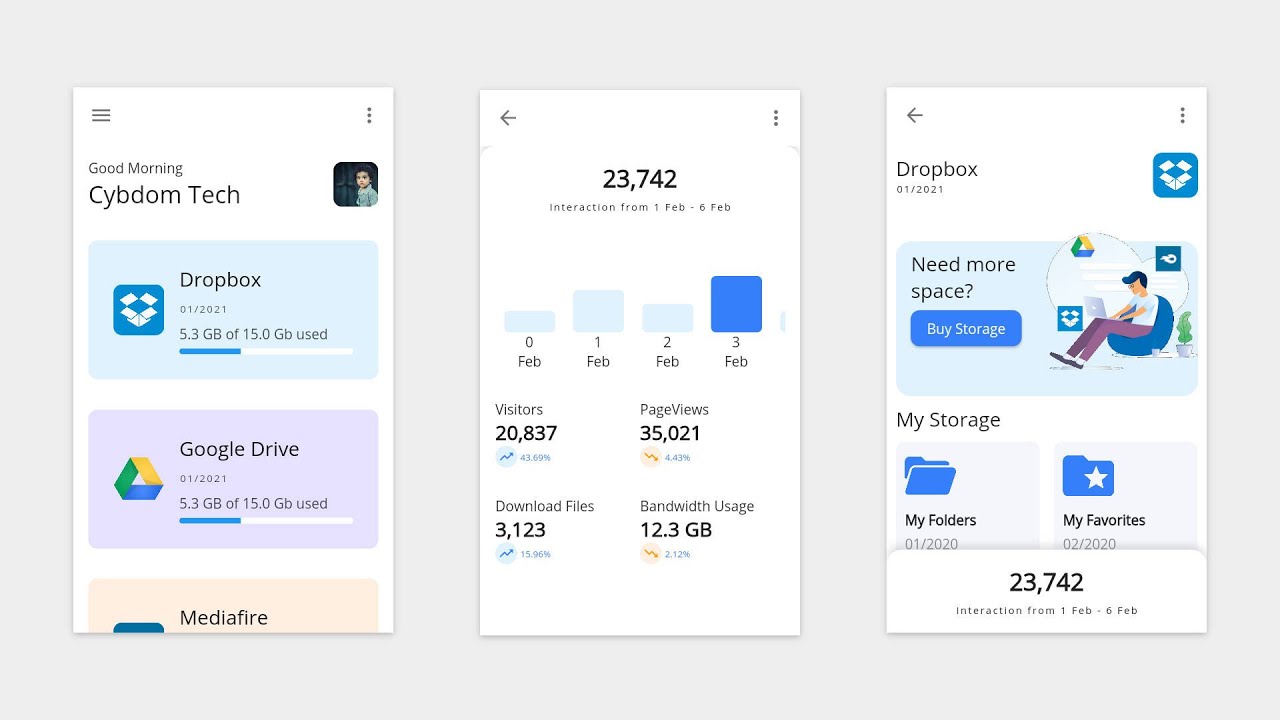 Flutter Tutorial: Cloud Storage Manager UI | Boring Full Length Video