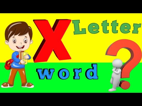 Words starting with letter X || Alphabet X || X letter par 5 word ||