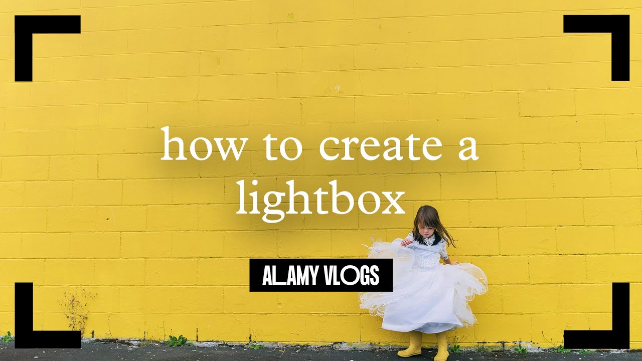 How to create a Lightbox - Alamy Vlogs