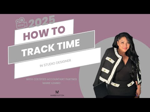 How to Track Time in Studio Designer 2025