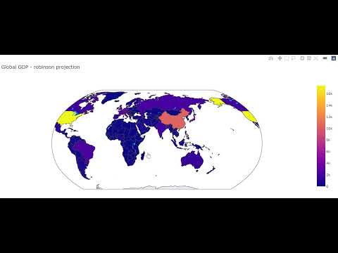 Geographical plotting with Plotly | Video 5 - Robinson Projection