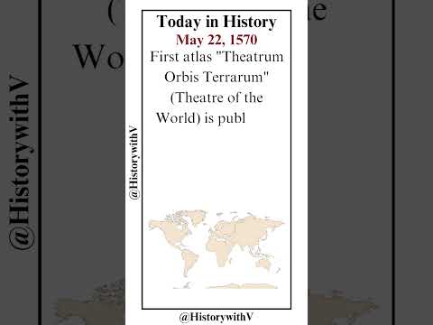 Today in History - May 22, 1570 #atlas #modernatlas #map #worldmap #worldatlas #antwerp #published