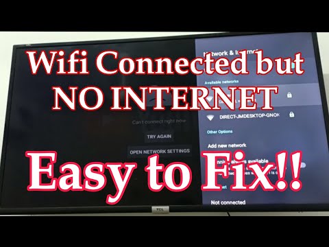 TCL TV CONNECTED BUT NO WIFI | EASY TO FIX
