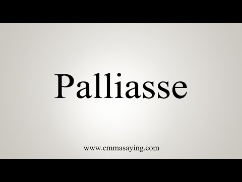 How To Say Palliasse