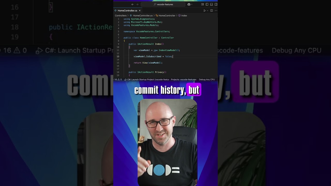 VS Code's Secret Time Machine #vscode #coding #csharp