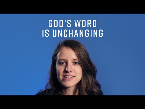 God's Word Is Unchanging