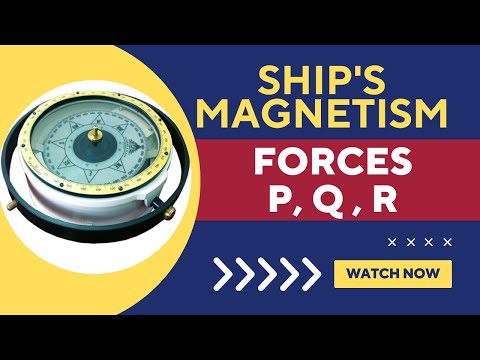 The Forces PQR in Magnetic Compass | Magnetic Compaass | Merchant Navy #compass #magnetic #gyro