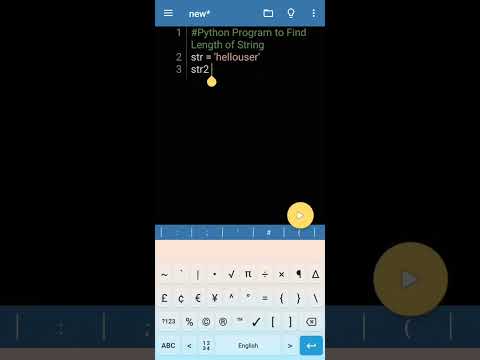 Python Program to Use String Length #shorts #viral #python3 #python Python Tutorial for Beginners