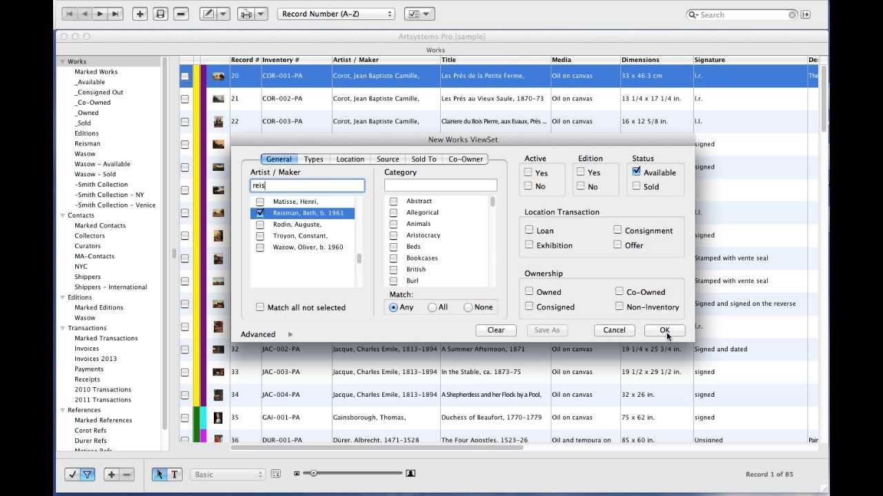 Artsystems Pro - Intro to Viewsets
