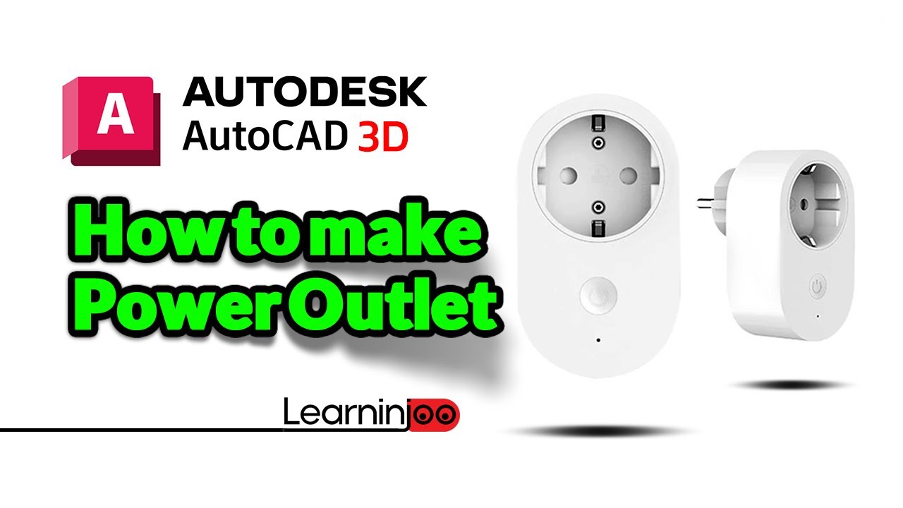 How to creating a Power outlet in #AutoCad 3D