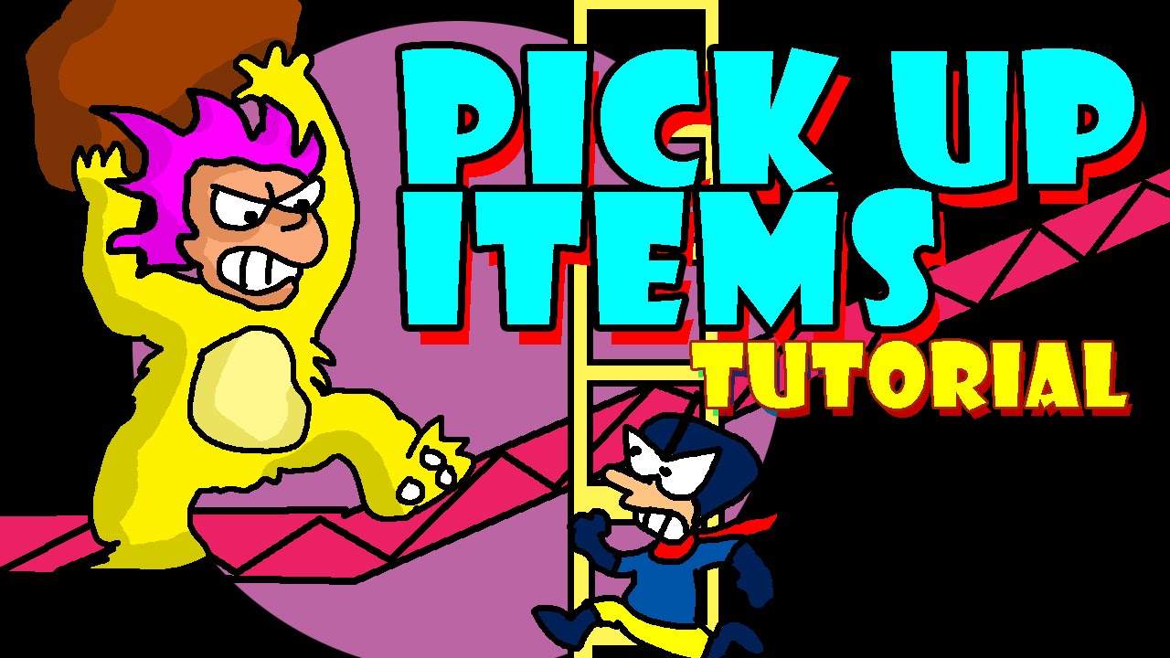 PICK UP ITEMS: easy game maker software (CLICKTEAM FUSION 2.5)