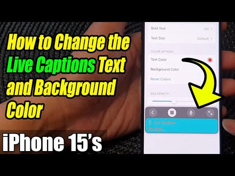iPhone 15/15 Pro Max: How to Change the Live Captions Text and Background Color