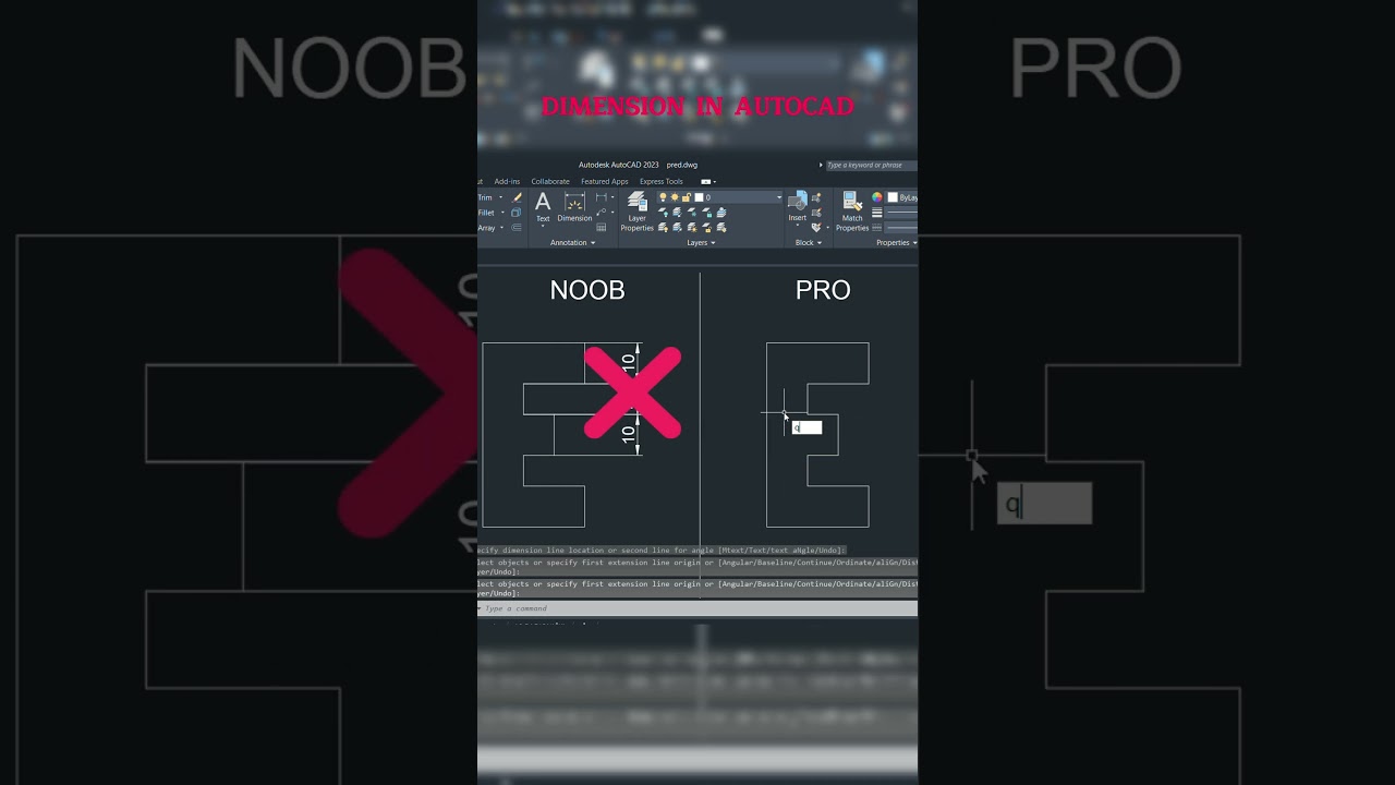 Quick Tip for Efficient Dimensioning in AutoCAD