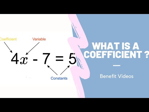 What Is A Coefficient ?