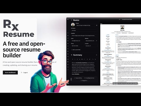 Reactive Resume: A free and open-source resume builder