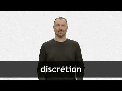 English Translation of “DISCRÉTION” | Collins French-English Dictionary
