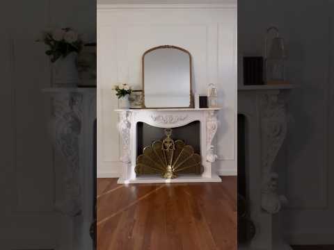 DIY Louis Fireplace Surround #diyprojects #fireplace #diyfireplace #frenchfireplace