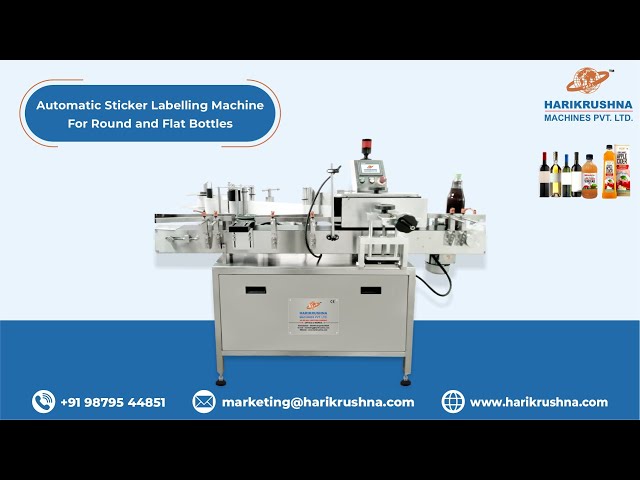 Labeling Machine - Automatic Sticker Labelling Machine for Round and ...