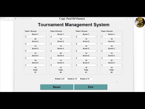 How to Create a Tournament Scoring System in Python - Part 1 of 2