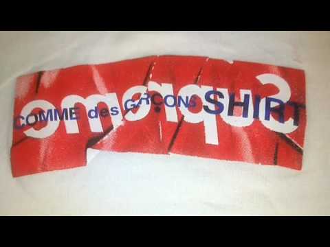 [H FOR HYPE] SUPREME X COMME DES GARÇONS BOX LOGO 2017 WHITE REVIEW