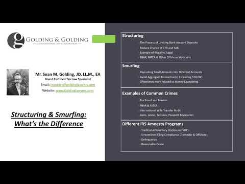 Structuring & Smurfing: Understanding the Different Money Laundering, Evasion and FinCEN Violations.