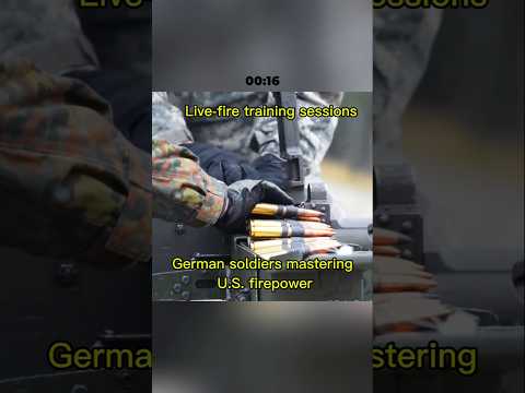German Soldiers Train with U.S. Army Weapons: M2 Browning, M240 & M249!
