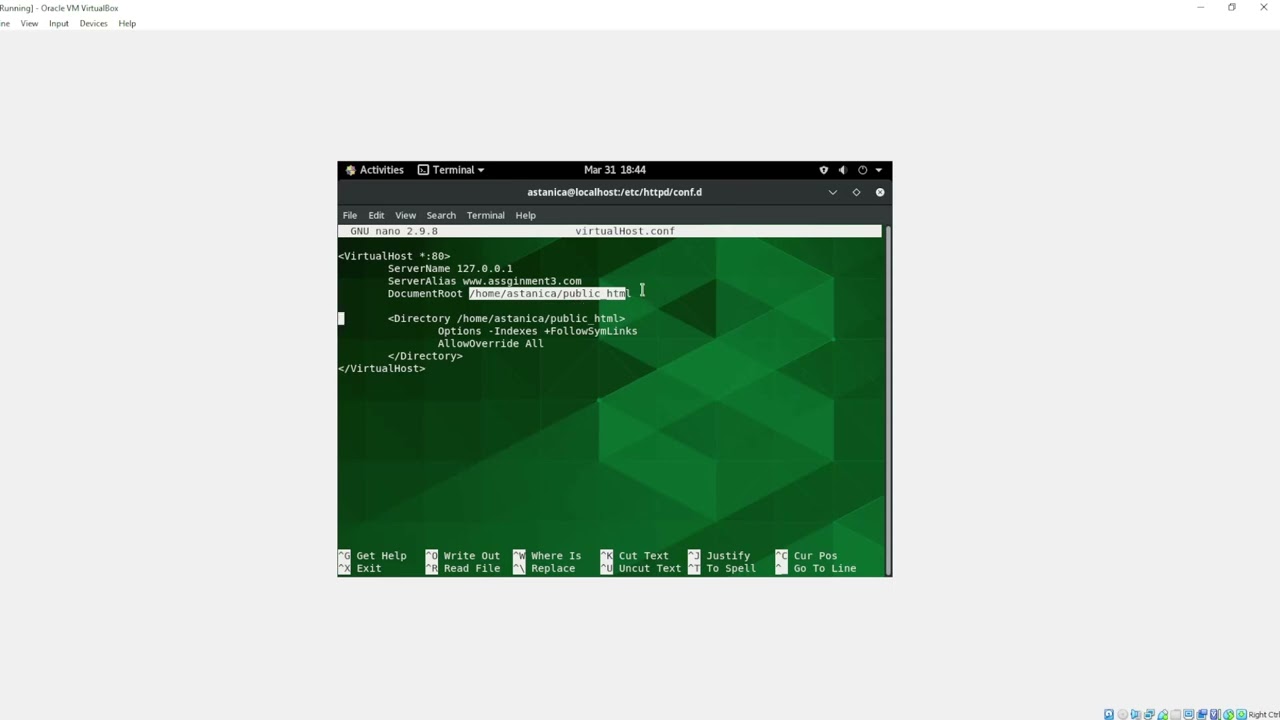 Linux Assignment 3 Albert Stanica
