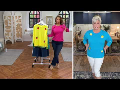 Belle by Kim Gravel Fruit Salad Summer Sweater on QVC