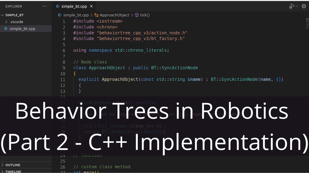 Behavior Trees in Robotics (Part 2 - C++ Implementation)
