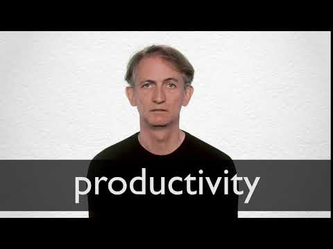 How to pronounce PRODUCTIVITY in British English