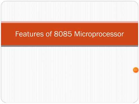 Features of 8085 Microprocessor