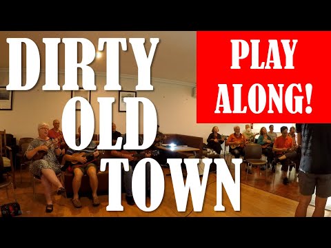 Dirty Old Town - The Pogues - Ukulele Play Along (easy 4 chords G C D Em)