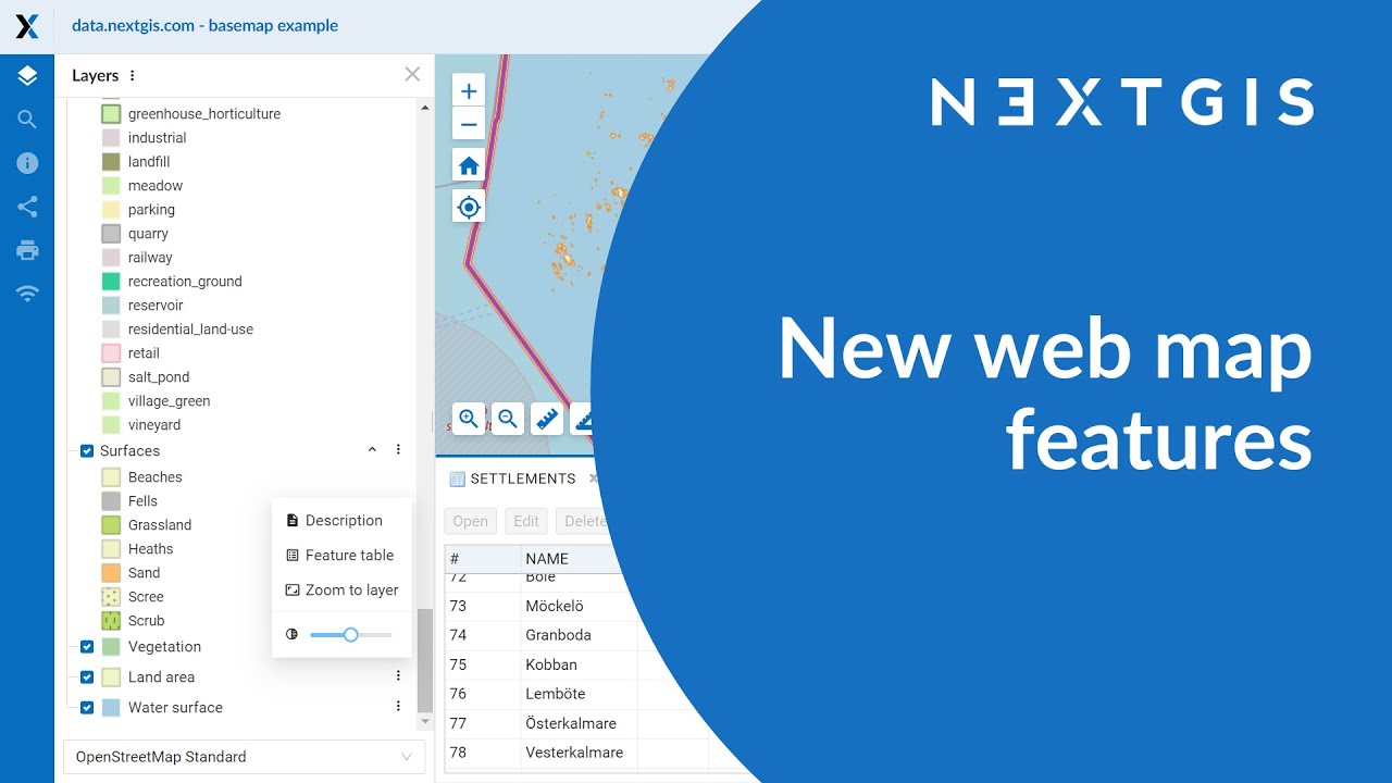 NextGIS Web – New web map features