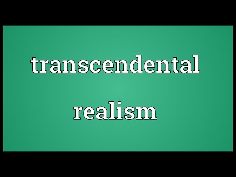 Transcendental realism Meaning