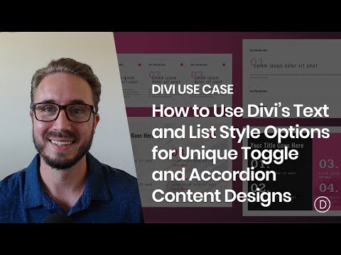 How to Use Divi’s Text and List Style Options for Unique Toggle and Accordion Content Designs