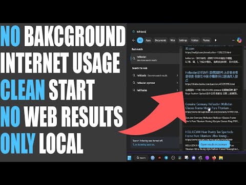 Disable Windows Start Menu Search Web Bing Results in 2025