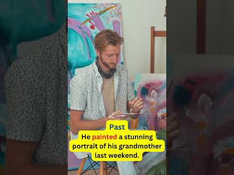 Verb [paint] in  Past , Present and Future #fyp #trending  #funny  #france #india #spain #paint