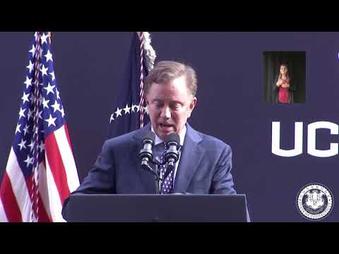 Gov. Lamont Speaks at the Rededication of UCONN's Dodd Center for Human Rights