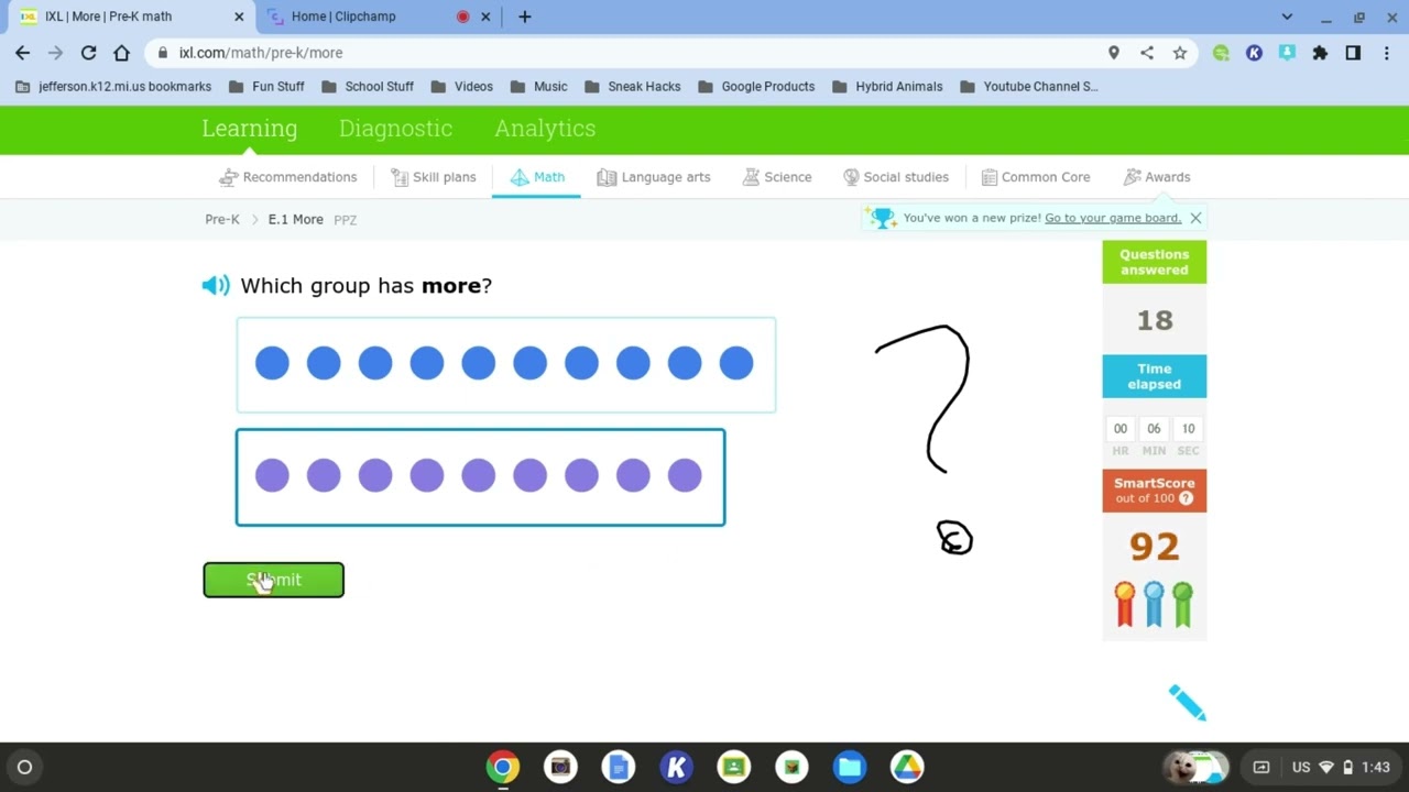 When you get a question wrong on IXL