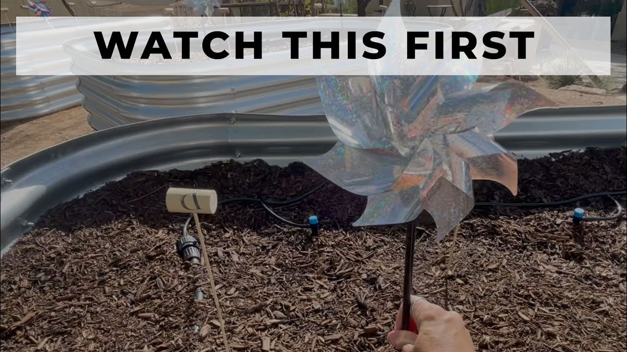 Reflective Pinwheels, Extra Sparkly Pinwheel for Garden Decor, Bird Deterrent | Overview & Demo