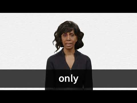 ONLY - Definition & Translations | Collins English Dictionary
