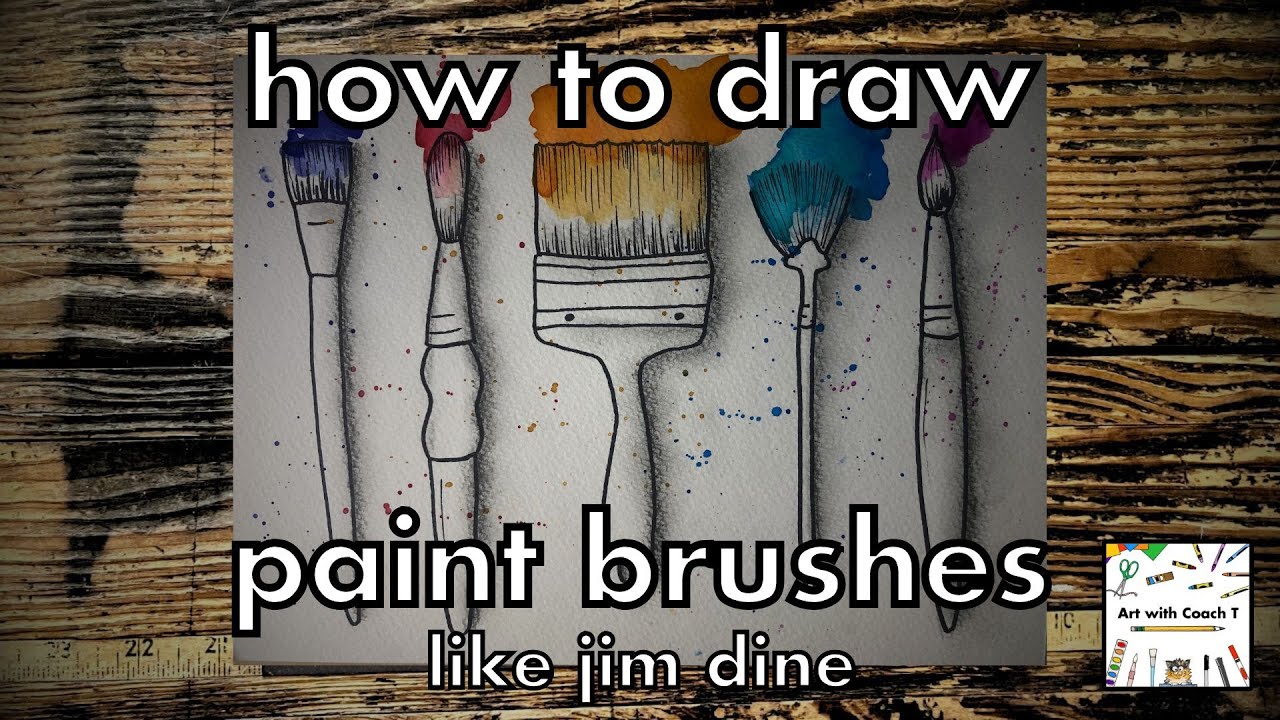 How to Draw Paint Brushes Step by Step | Art for kids
