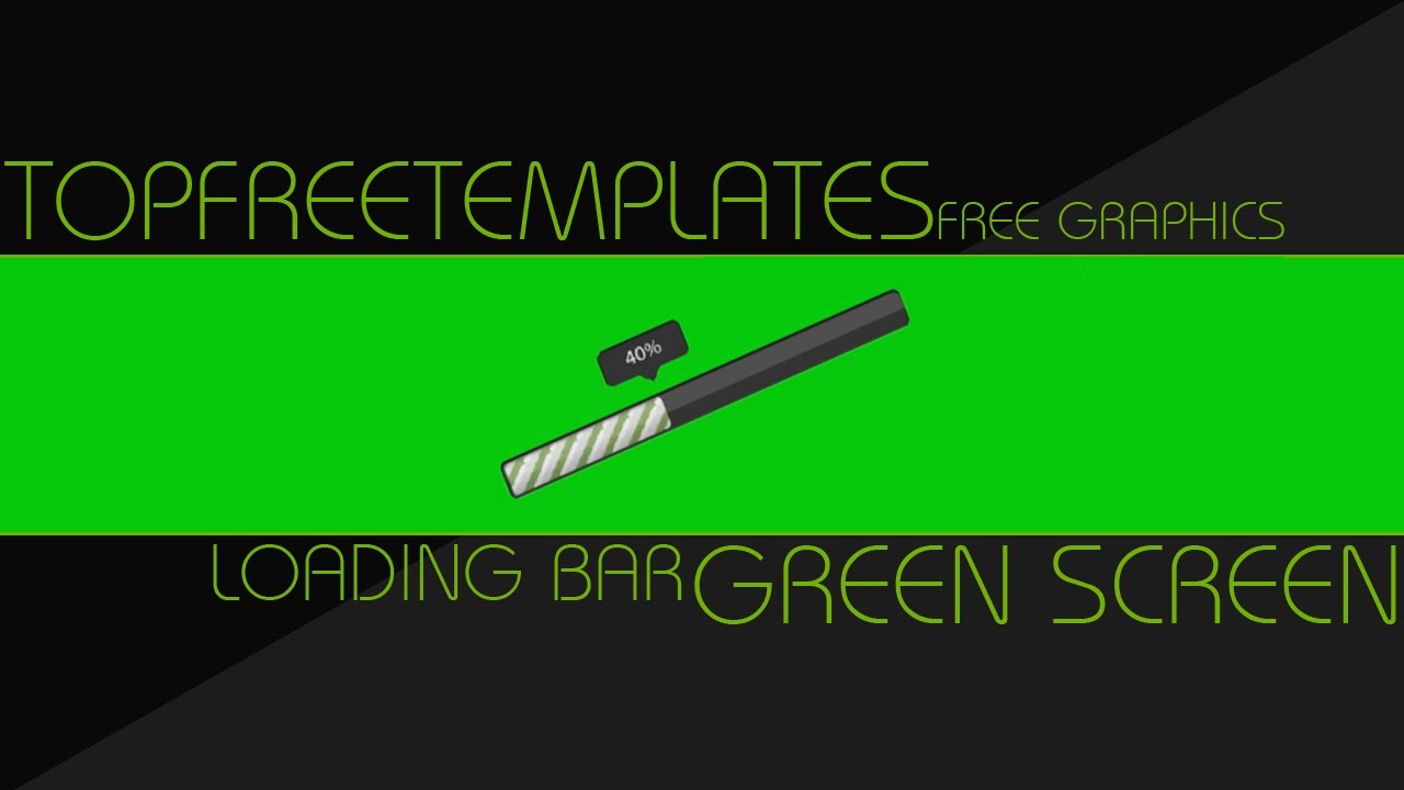FREE Green Screen Overlay #9 - Loading Bar