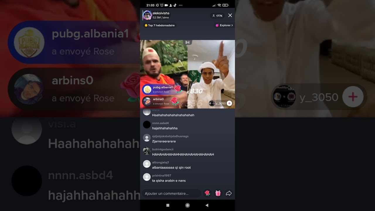 aleks visha vs  Arabi  ( live )