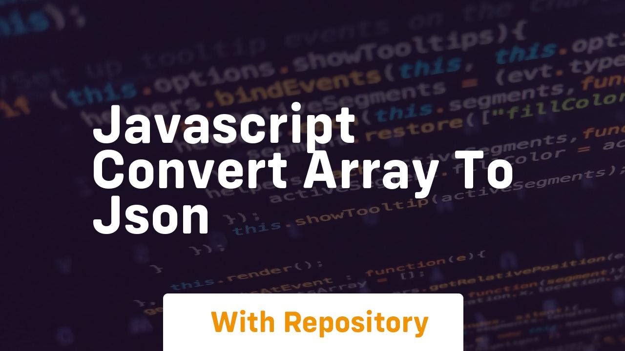 javascript convert array to json
